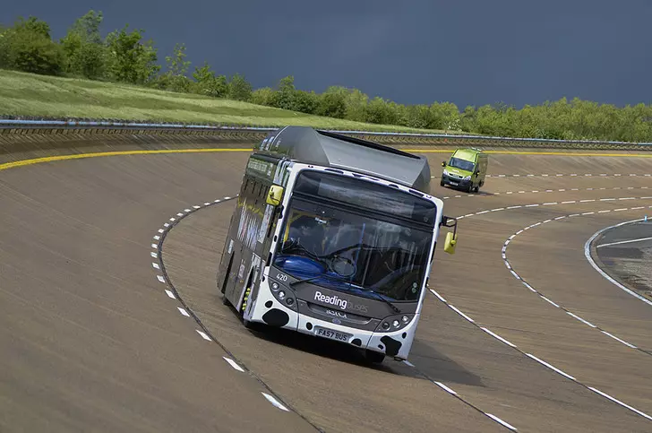 Photo №1 - Bus on biotoplee put a speed record