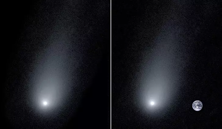 Фото №1 - учените измерват дължината на опашката на първия междузвезден кометата