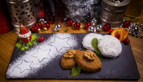 Tatu ya Krismasi Dessert.