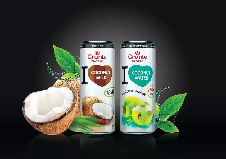 Photo №2 - Grante released a line of exotic 100% Tropic juices for anyone who dreamed of coconut milk and the water from the tropics!