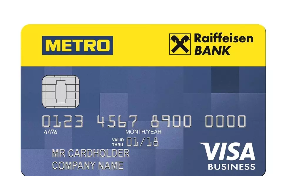 Raiffeisenbank und Metro veröffentlichten eine kleine Visitenkarte
