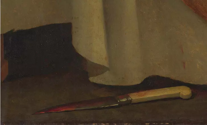 照片№11 - 偉大的烈士革命：10個繪畫的詳細信息“馬拉塔的死亡”