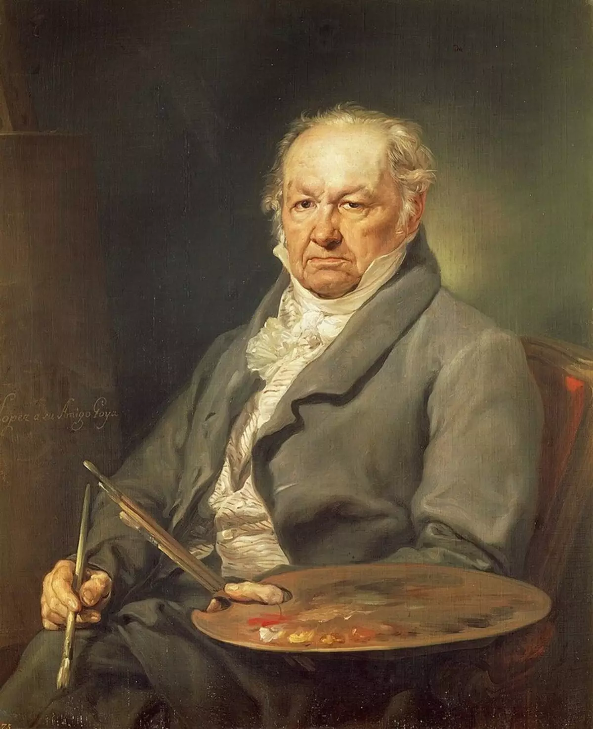 Mynd númer 1 - kallað ástæðuna fyrir heyrnarleysi Francisco Goya