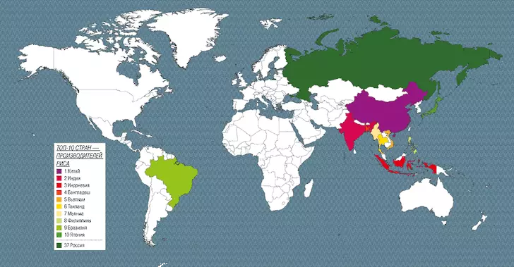Slika številka 3 - riž Zemlje: najbolj priljubljena hrana na svetu