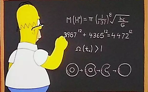 (Photo №1 - Homer Simpson gbakọtara ọnụ nke Higgs Bososon afọ iri tupu ndị sayensị