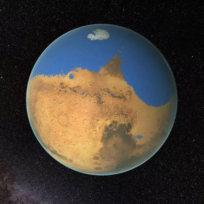 Mufananidzo №1 - paMars pakanga paine gungwa, rakakwirira kune saizi yeiyo yekuchamhembe arctic