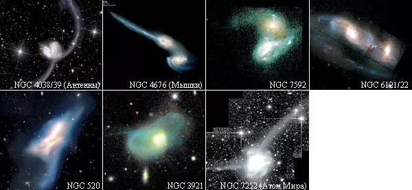 Bild nummer tre - kollisioner mellan galaxer
