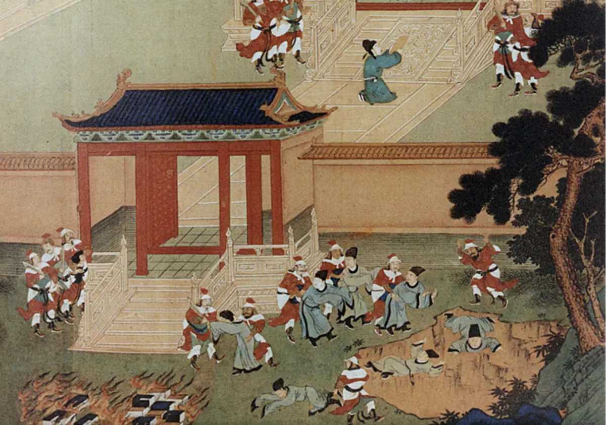 Instalowanie 450 konfucjańskich kaznodziejów