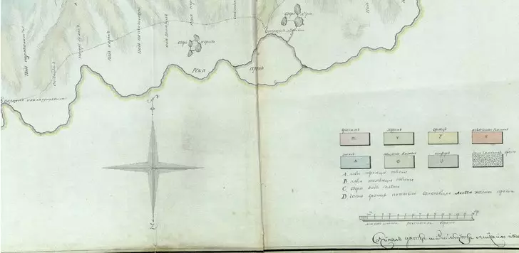 Foto №2 - Mystery van die ou kaart: hoe die eerste geologiese kaart verskyn in die geskiedenis van Rusland