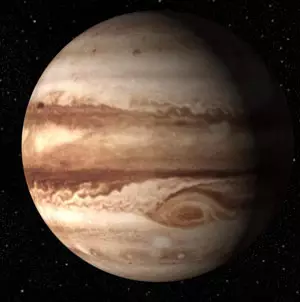 عکس №1 - Jupiter د داغونو لخوا پوښل شوی